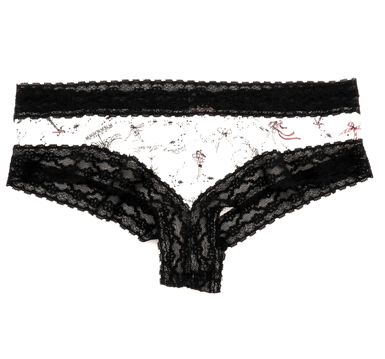 Victorias Secret Cotton Lingerie Lace Waist Cheeky Panties Ebay